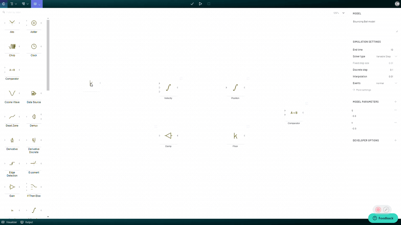 Collimator - Data driven design and simulation